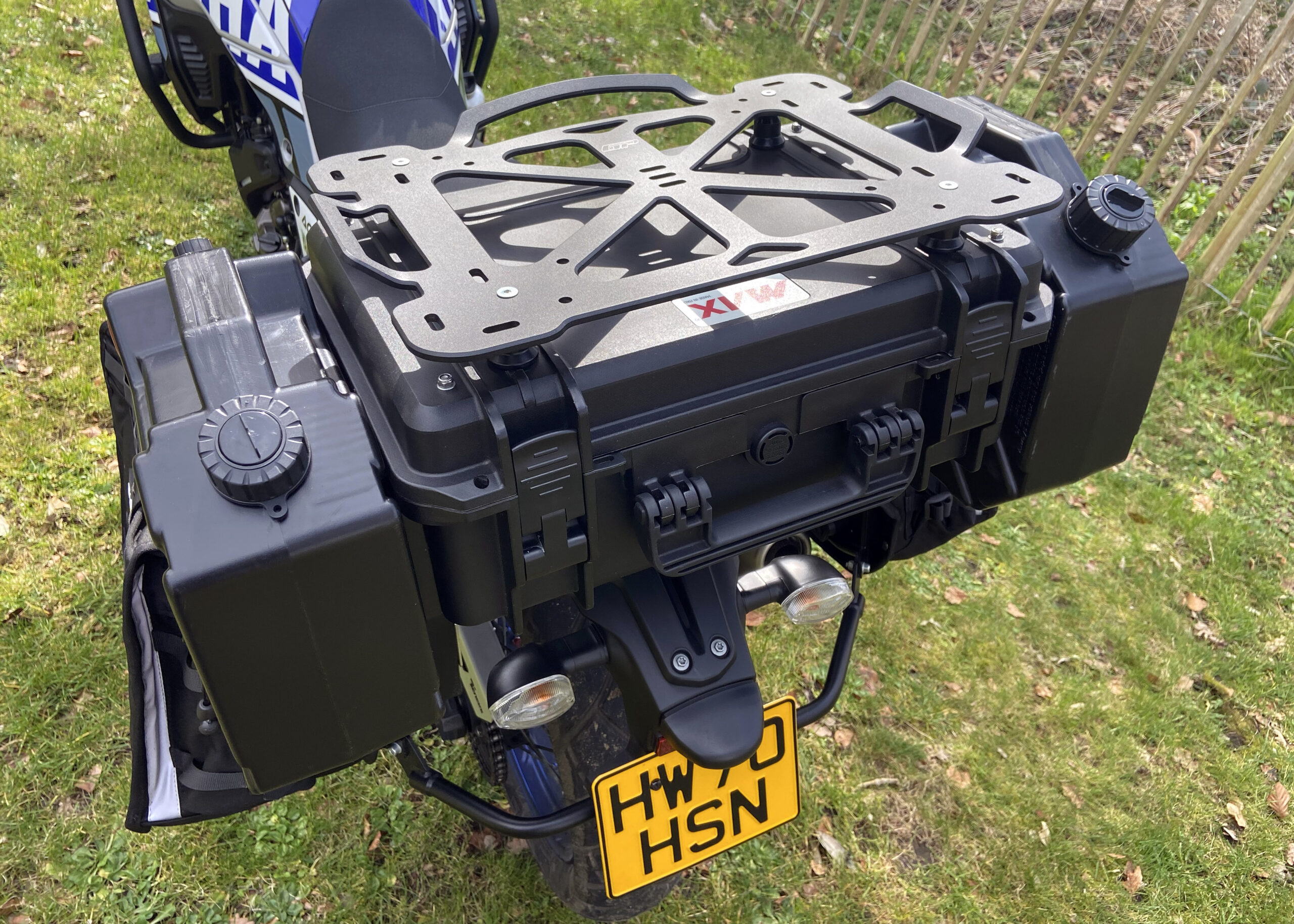 OVERLAND RIDER PELICASE TOP BOX WITH INTEGRATED FUEL/WATER CARRYING ...